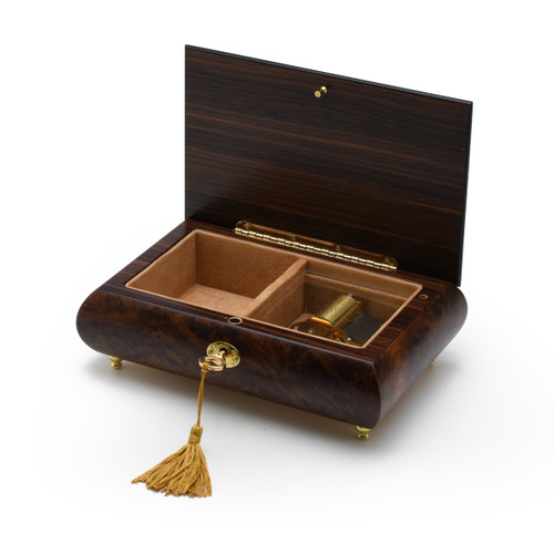 Classic Music Box Features 30 Note Nostalgic Design of A Floral Bouquet ...