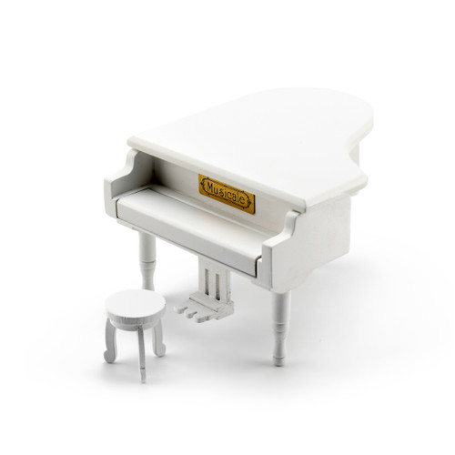 Matte White Miniature Custom USB Sound Module Piano Music Box ...