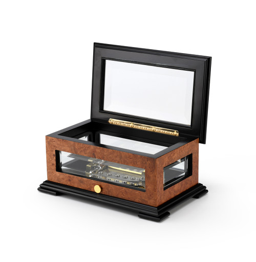 Handcrafted 72 Note Sankyo Beveled Glass Music Box - MusicBoxAttic.com