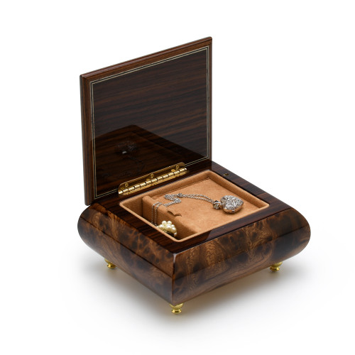 Incredible 18 Note Graduation Cap with Diploma Wood Inlay Music Box ...