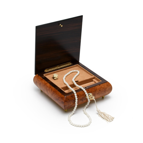 Contemporary Hand-Made "Classic" Wood Inlay Music Box - MusicBoxAttic.com