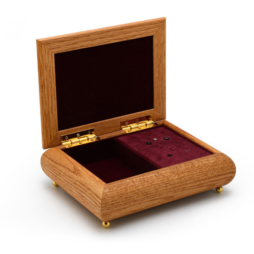 4" x 6" Oak Finish Custom USB Module Photo Frame Music Box ...