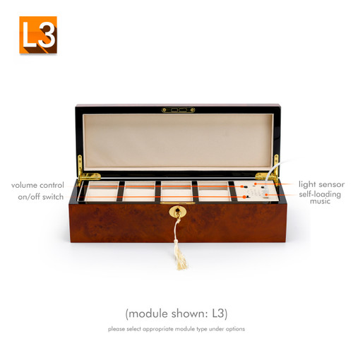 Four-Slot Watch Box with Music | Shop Music Box Attic