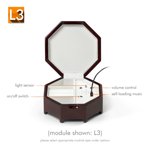 Octagonal Zen Inspired Custom USB Sound Module Any Song Music Box ...