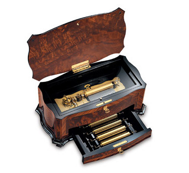 Reuge Music Box Company Masterpiece 72 Note Interchangeable 5 Movement ...