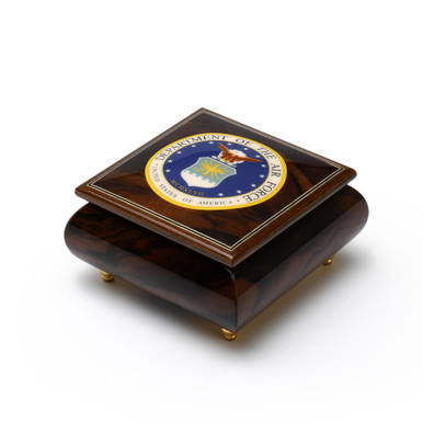 Patriotic United States Air force Insignia 23 Note Music Box ...