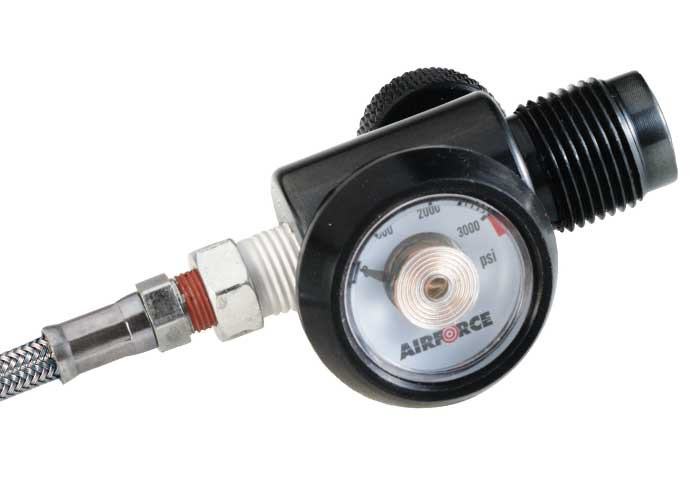AirForce Scuba Tank Adapter, DIN Connector, Steel Hose - Airgun Megastore