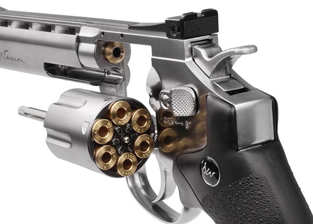 Dan Wesson 6 Co2 Pellet Revolver Silver Airgun Megastore