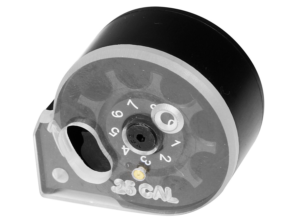 Seneca .25 rotary magazine for Aspen Air Rifle, 8rd - Airgun Megastore