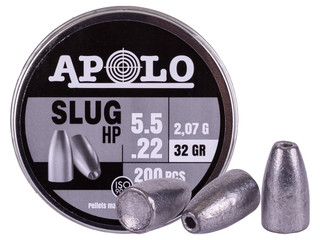 Apolo Slug HP .22 Cal, 32gr, 200ct - Airgun Megastore