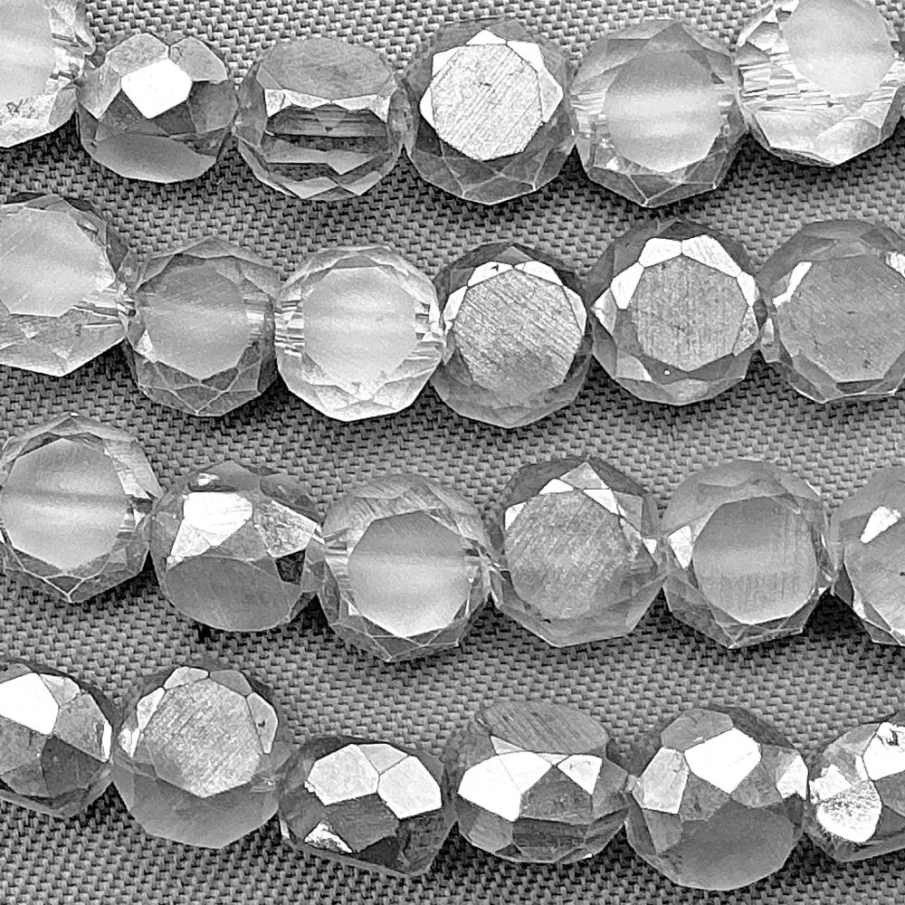 Crystal CAL 6mm Frosted Faceted Coin Chinese Crystal Glass Beads Per ...