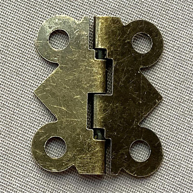 Door Hinge 4 Loop Links 25x20mm Antique Brass Plated Iron Q8 Per Pkg ...