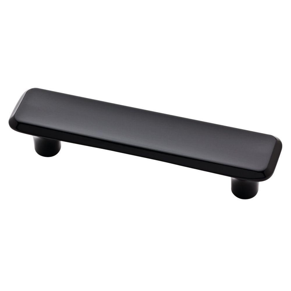 P37598C-BL Black 3" Flared Cabinet Drawer Pull