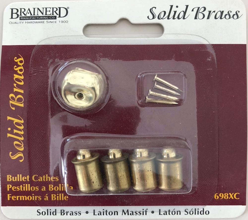 Brainerd 698XC Bullet Catches Solid Brass 4 Pack