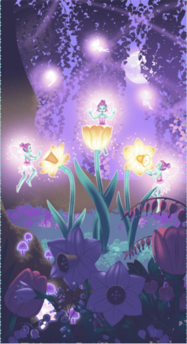 Henry Glass Pixies & Petals 24" Pixie Panel Fabric By The Panel