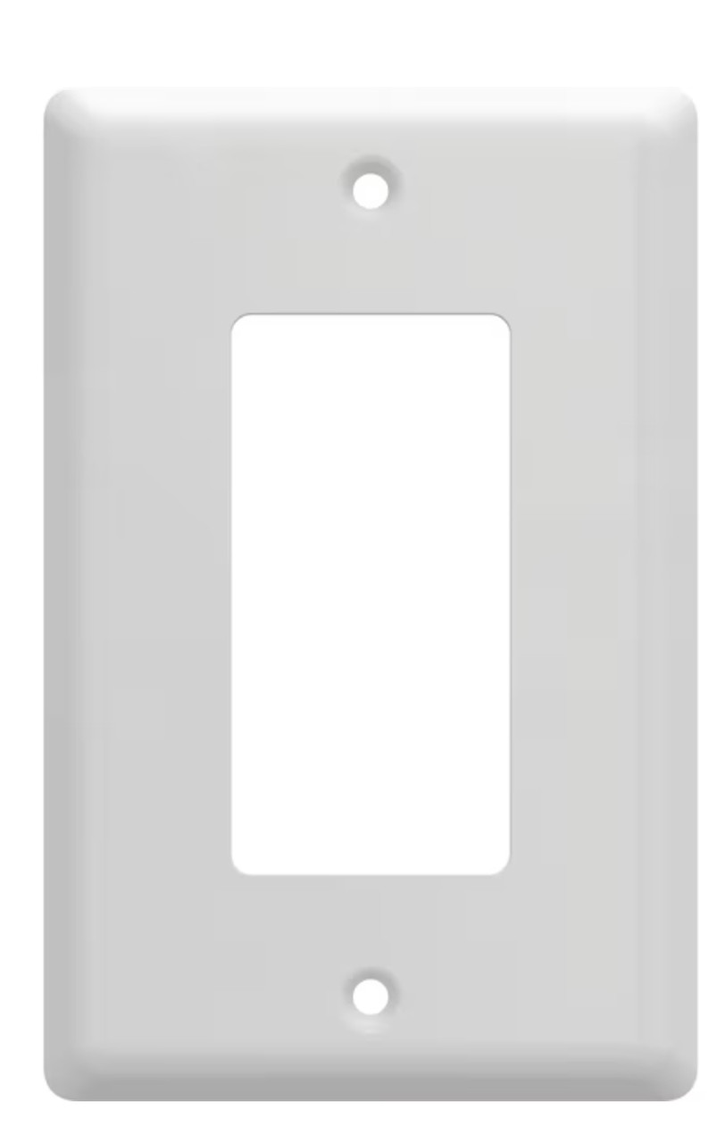 Simple Square W45065-PW Pure White Single GFCI Wall Plate Cover ...