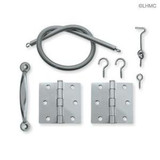 B12700G-ZP Screen Door Hardware Set, Hinges, Pull, Spring, Hook ...