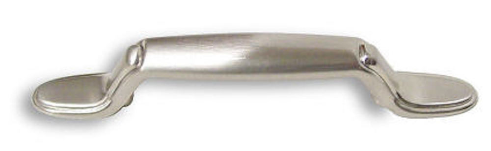 P50122V-STN-C 3" Satin Nickel Deco Spoon Foot Drawer Pull