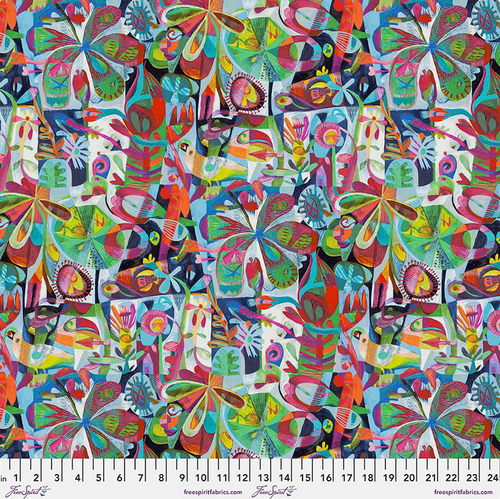 Free Spirit Este MacLeod Find The Birds Happy Day Multi Fabric by The ...