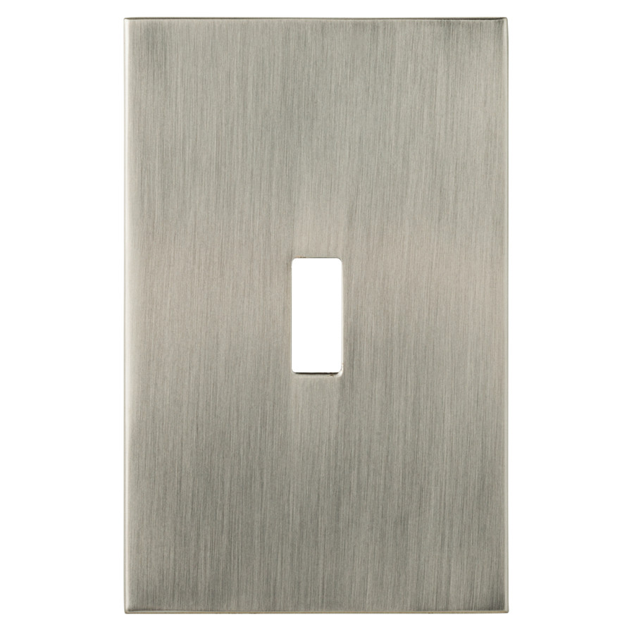 Allen + Roth W27273-SN Linden Satin Nickel Single Switch Cover Plate