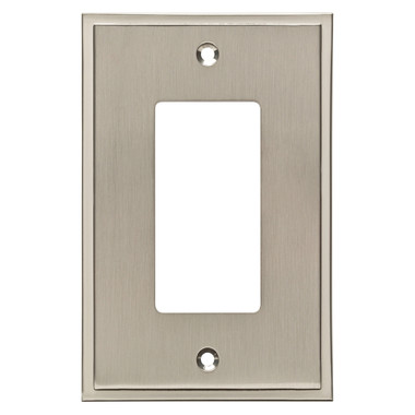 W35312-SN Simple Step Satin Nickel Nickel Single GFCI Cover Wall Plate