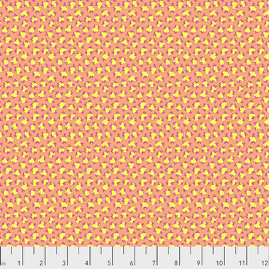 Snow Leopard Arcadia PWSL071 Snow Leopard Tropical Cotton Fabric By Yd