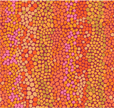 Brandon Mably PWBM042 Pebble Mosaic Rust Cotton Fabric By The Yard ...