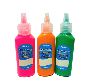 Allary Craft & Hobby Fabric Paint Neon Colors 3 Pack - Flying Bulldogs ...