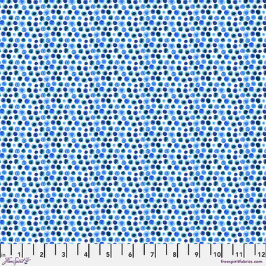 Free Spirit Katy Tanis Madagascar Adventure Rain Dots White Fabric By ...