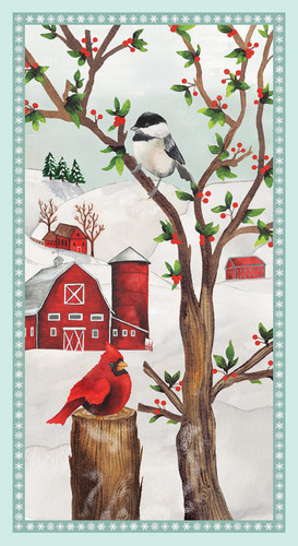 Blank Quilting Wintry Mix Winter Panel Cotton Fabric By The Panel ...