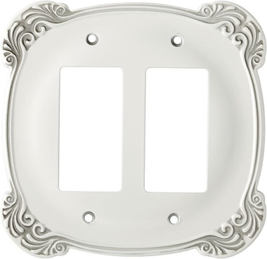 Liberrty Arboresque Antique White Double GFCI Decora Cover Plate ...