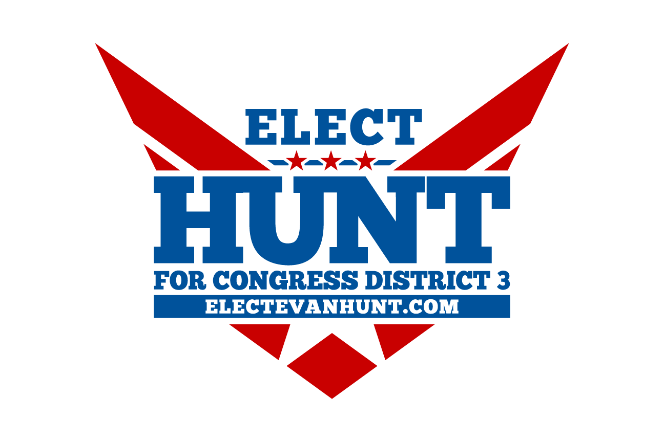 Elect Hunt (Unisex Navy Tee) - Evan Hunt for Congress Webstore