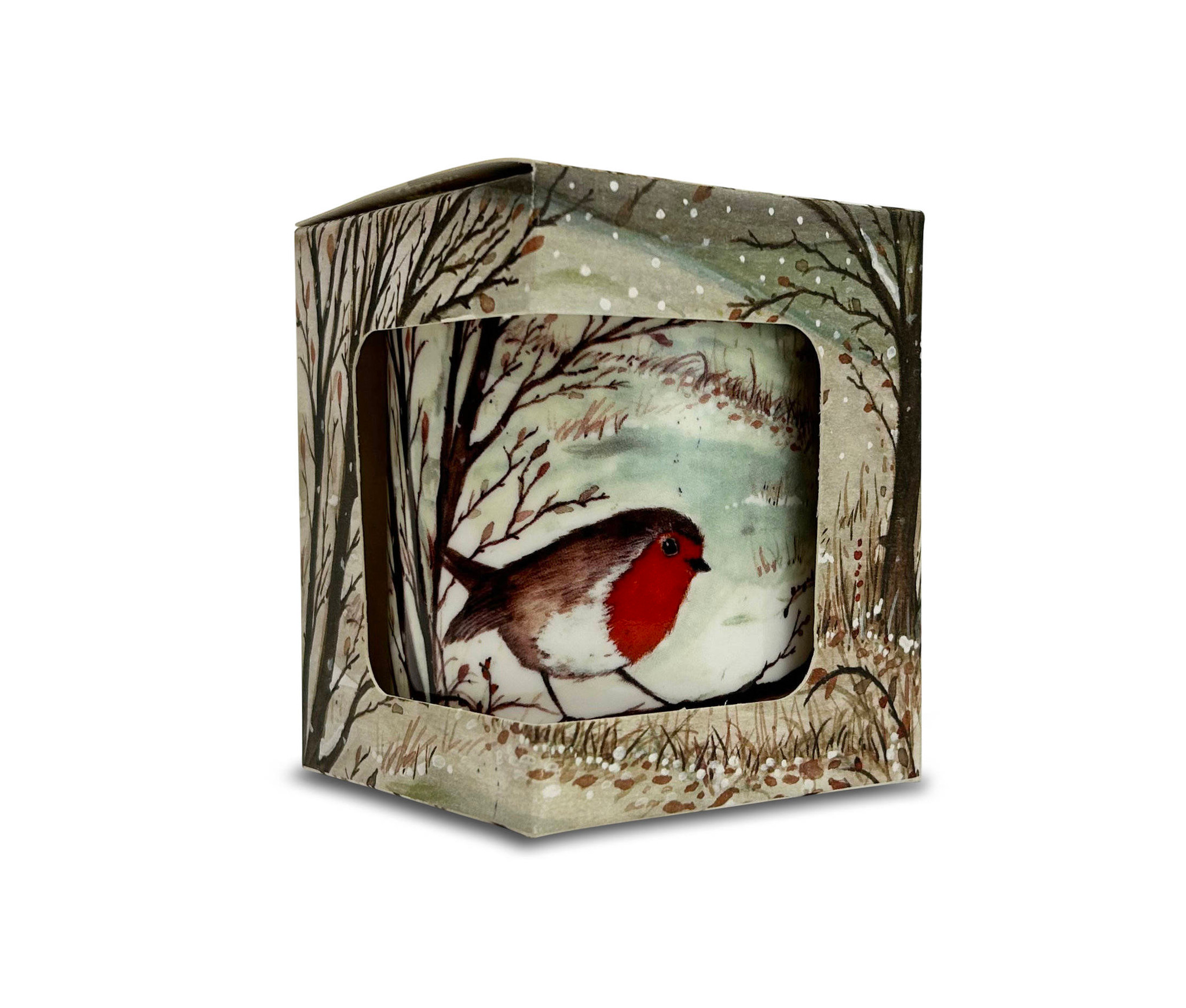 Plum Pudding - Bone China Pot Candle