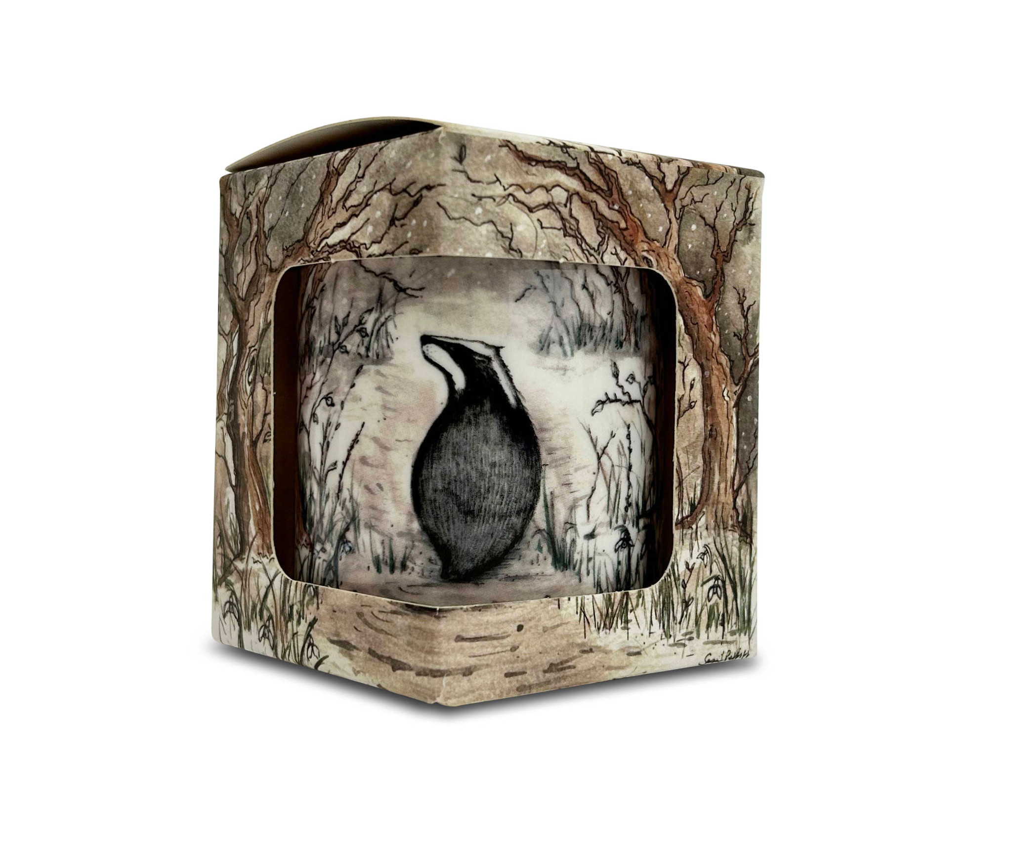 Oakwood & Bergamot- Bone China Pot Candle - Heaven Scent Incense Ltd ...