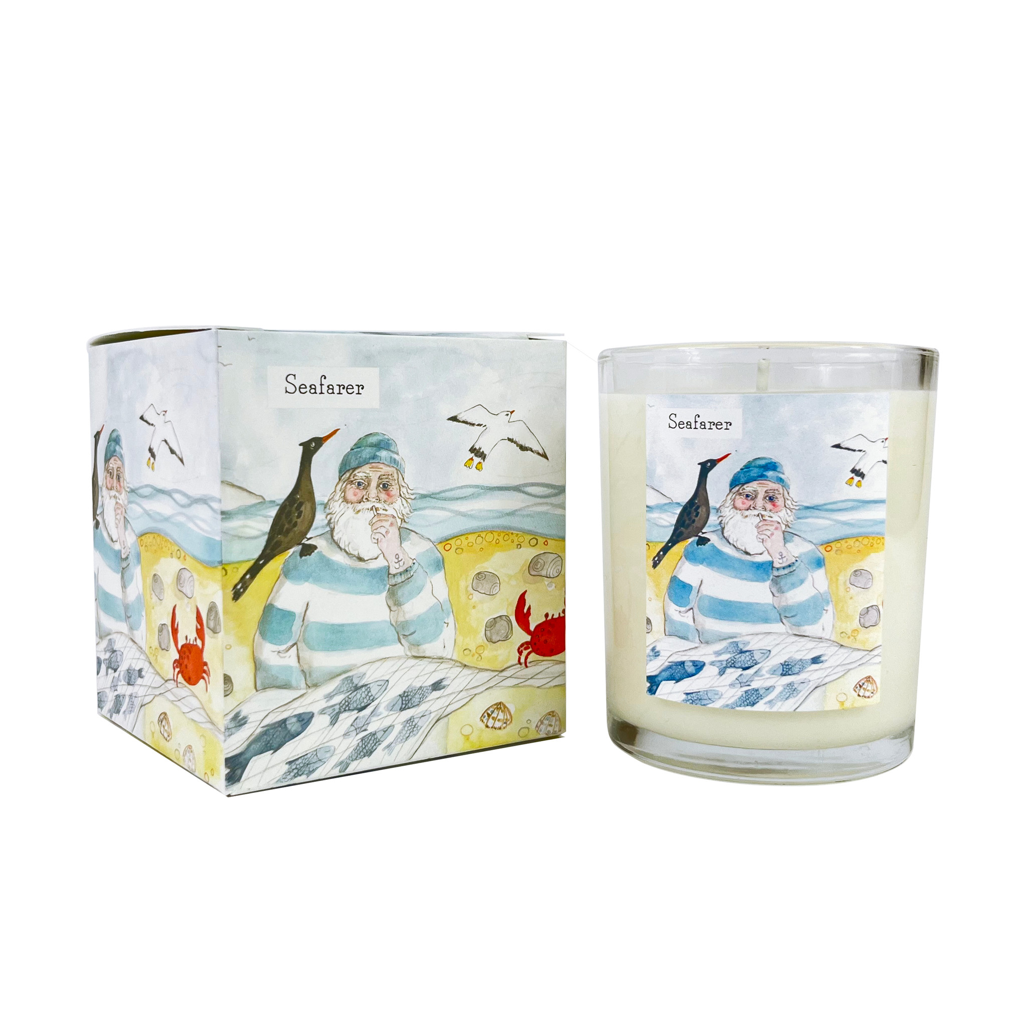 Seafarer 20cl Illustrated Coastal Candle | Heaven Scent