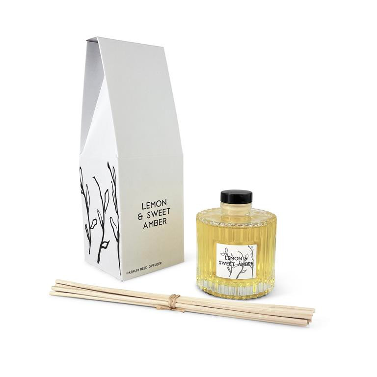 Lemon & Sweet Amber 170ml Bougie Reed Diffuser by Heaven Scent - Heaven ...
