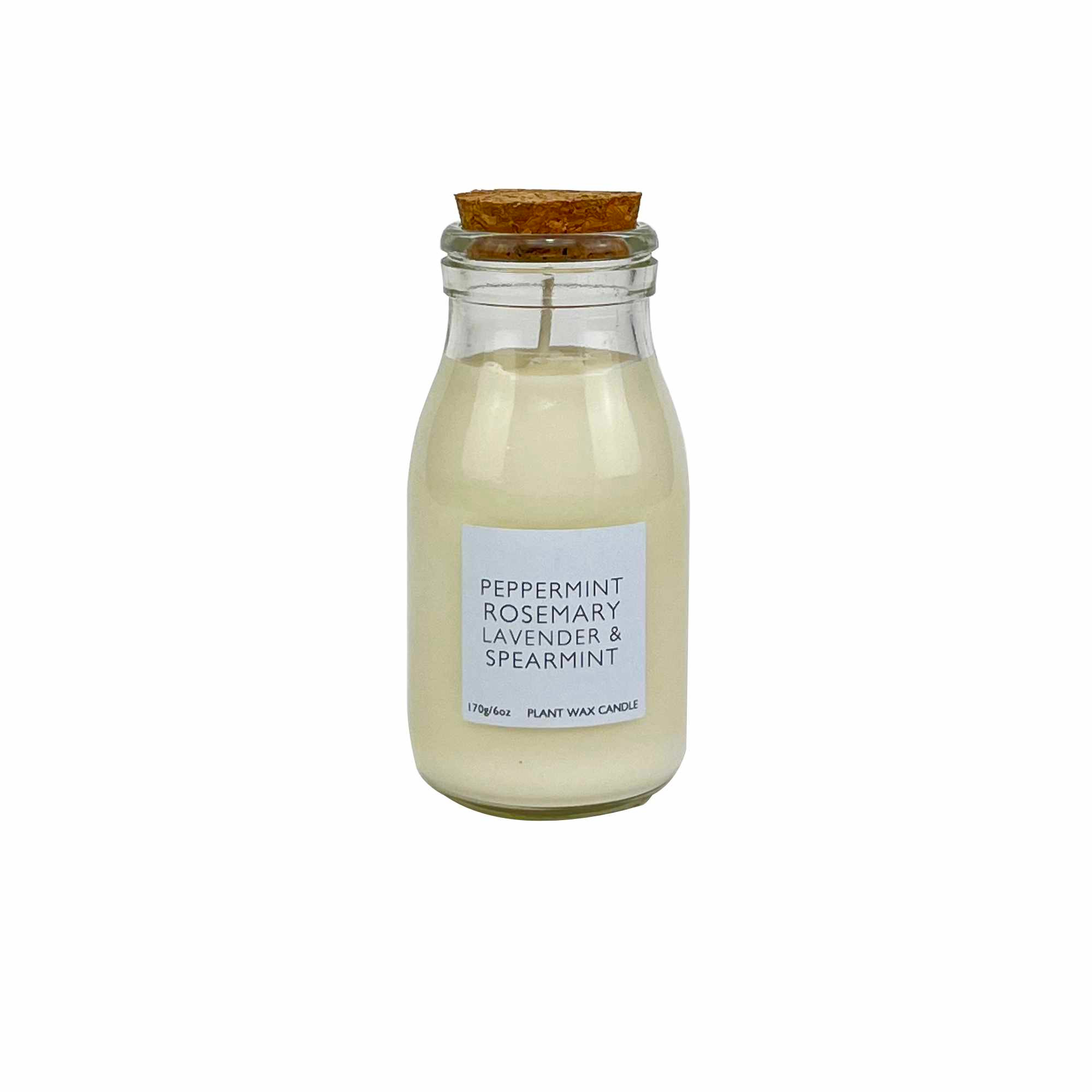 Peppermint, Rosemary, Lavender & Spearmint 200ml Retro Glass Milk ...