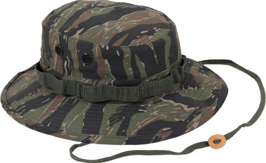 Tiger Stripe Camouflage Military Wide Brim Boonie Hat