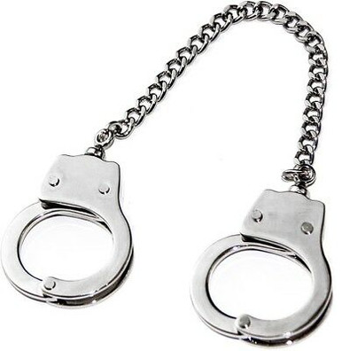 Mini Handcuff Keychain, Finger / Thumb Hand Cuffs Key Ring Keyring Chain