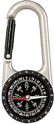 Silver Professional Carabiner Compass (110mm)