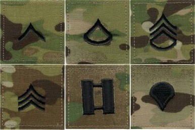 Multicam OCP Camo Rank Insignia Patch Ripstop US Made Military ...