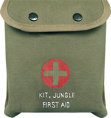 Olive Drab M-1 Jungle First Aid Red Cross Pouch