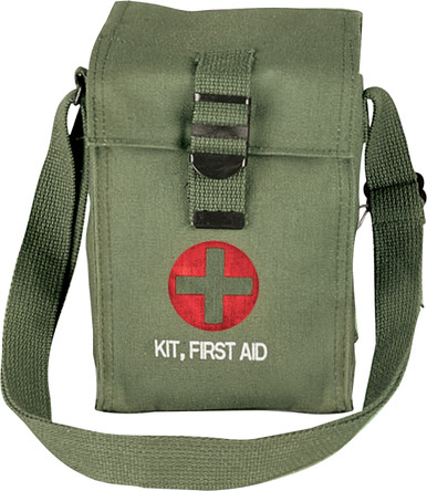 Olive Drab Platoon Leaders Military Emergency First Aid Pouch