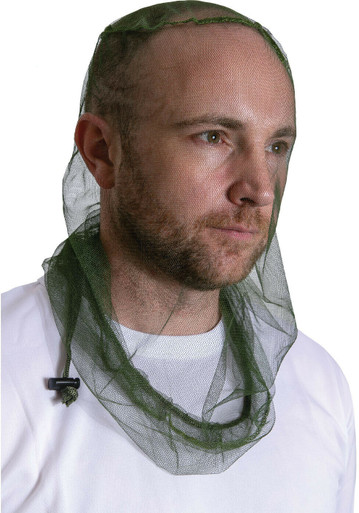 Extra Long Mosquito Headnet Insect Head Net Deluxe Repel Mesh with Pouch