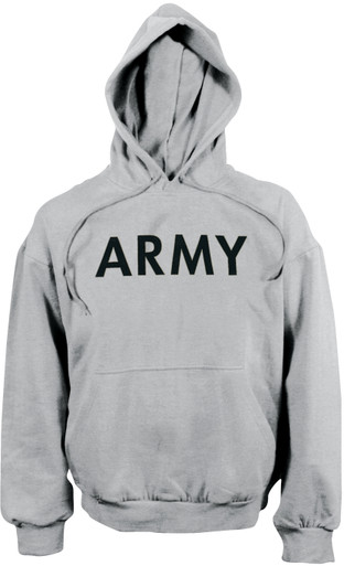 Grey ARMY Official Physical Training Pullover Sweatshirt – PT Workout ...