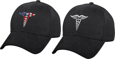 Medical Symbol Caduceus Embroidered Baseball Cap – Support Healthcare ...