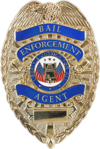 Gold - Deluxe Public Safety Bail Enforcement Agent Badge