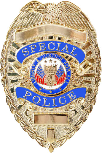 Gold - Deluxe Special Police Badge