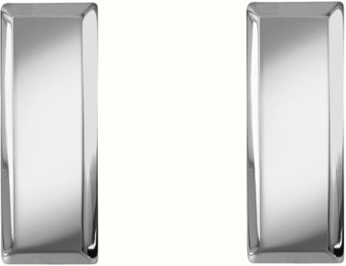 3/8" x 1" Silver Shiny Polished 1st Lieutenant Insignia Pin - USA Made