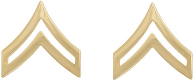 Polished Gold Corporal Pins E-4 United States US Army E4 Rank Insignia ...